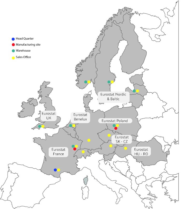 Magnab EUROSTAT har fortsatt uppgång och gruppen växer i Europa