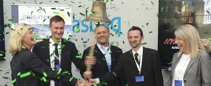 Midsummer ringer i klockan vid Nasdaq Stockholm